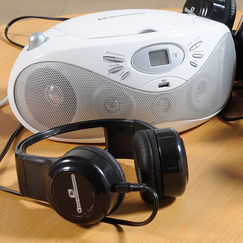 Easi-Listener 2 CD Player with 6 Easi-Headphones | Educational ...