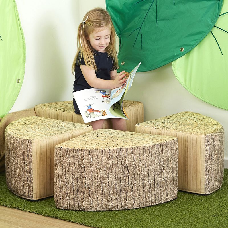 Tree Trunk Quarter Stools | Classroom Furniture | Creative Activity
