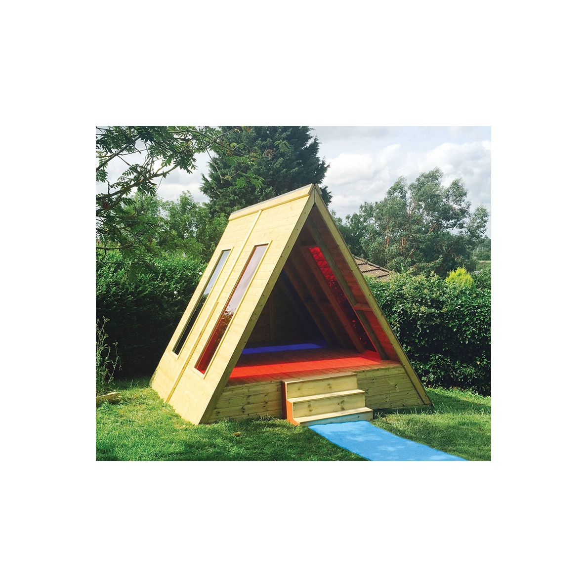 Rainbow Pyramid Den | Outdoor Play Equipment | Creative Activity