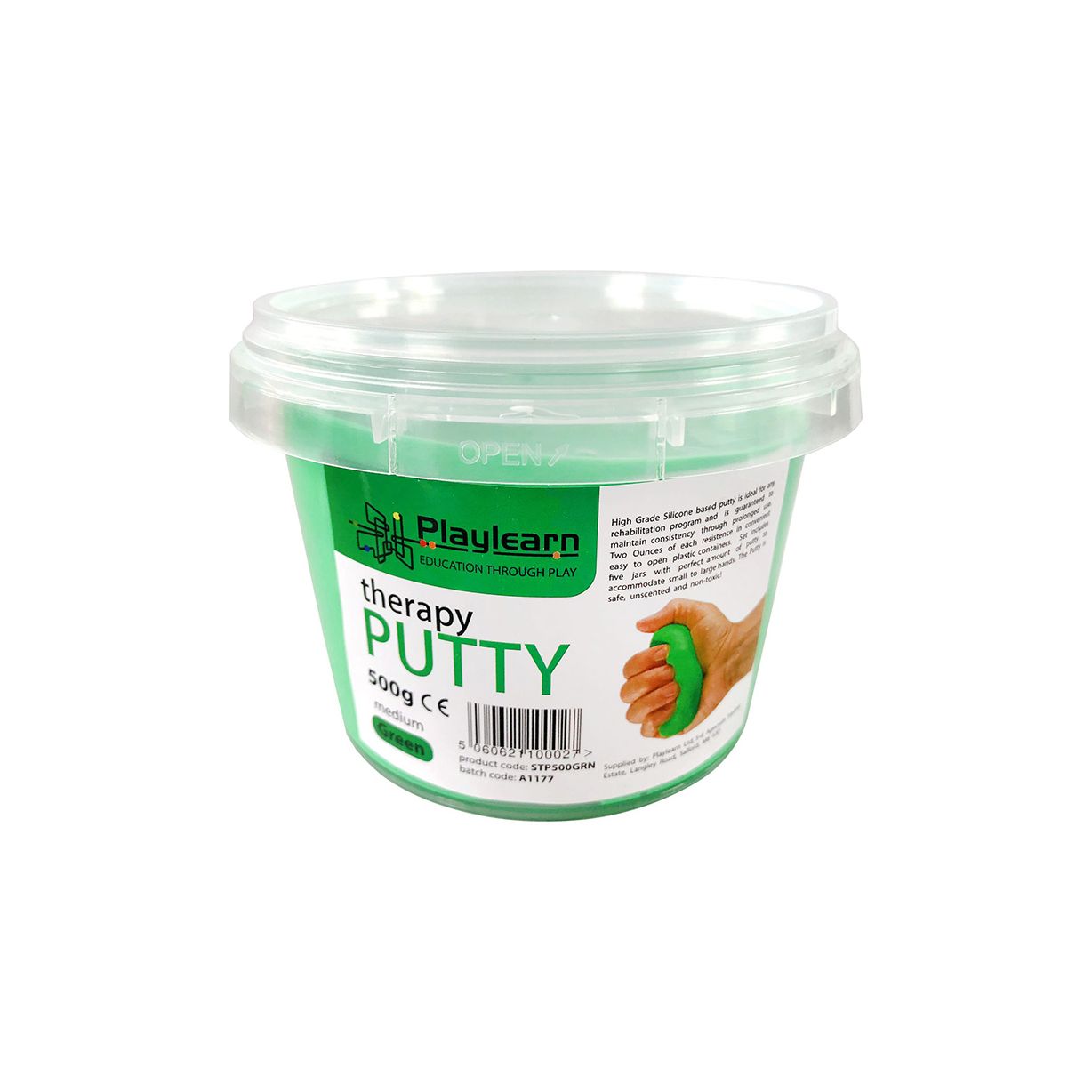 Therapy Putty - 500g Green (Medium) | Multi Sensory Environments ...