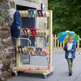Double Sided Wellie Storage | Outdoor Play Equipment | Creative Activity