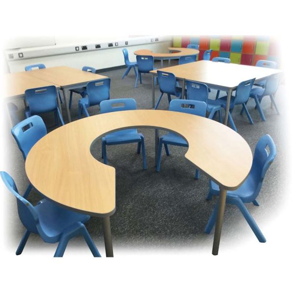 Gopak Enviro Keyhole School Table Beech H460mm | Classroom Furniture ...