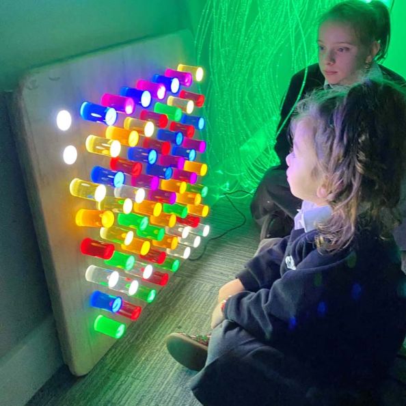 Wall Hanging Sensory Light Panel with Coloured Rods | Multi-Sensory ...