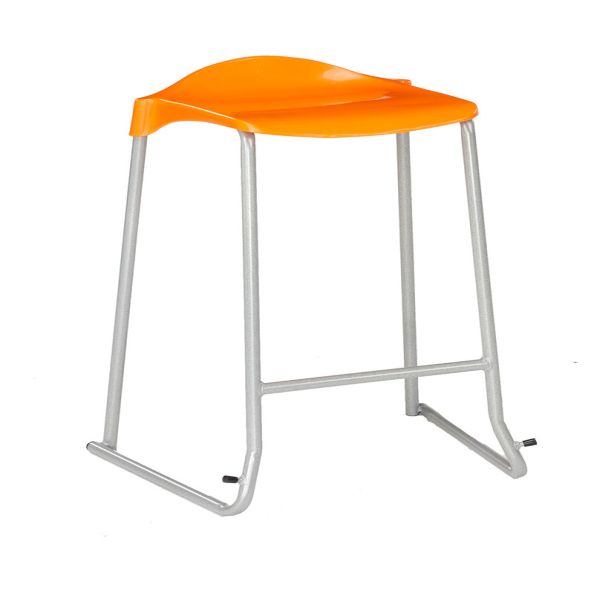 Student Lipped Stool With Skid Frame H445mm | Classroom Furniture ...